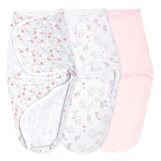 Easy Swaddle Wraps - Fairy Tale Flowers – Green Bean Baby Boutique